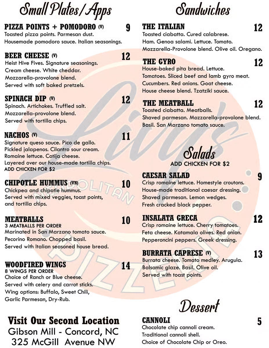 Livy’s Neapolitan Pizzeria at Barrel Arts – Heist Brewery